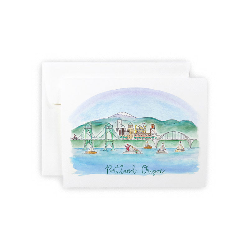 Portland, Oregon Holiday Greeting Card