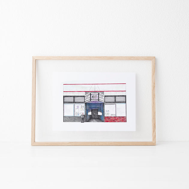 Athens Landmarks: 40 Watt Club Art Print