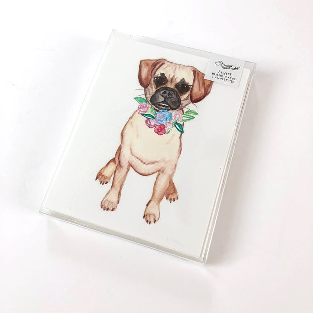 Puggle Greeting Card