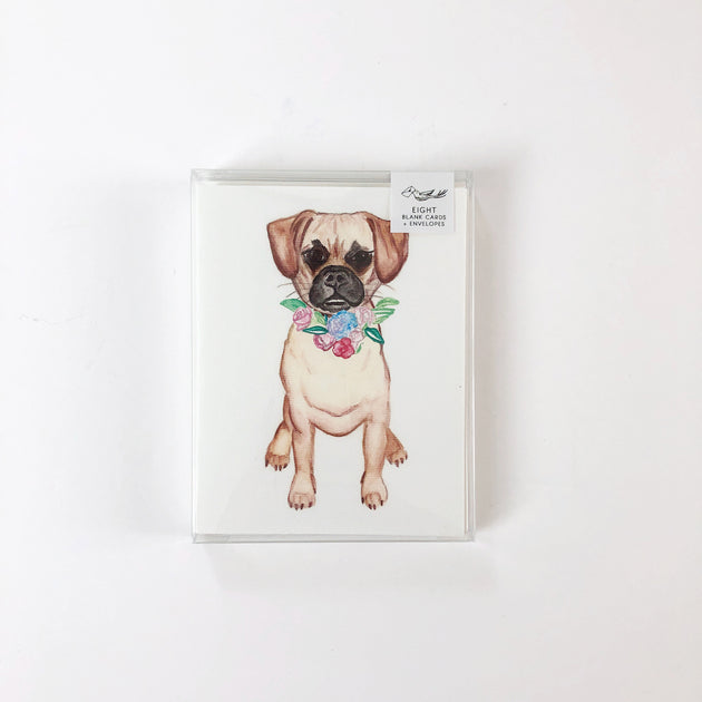 Puggle Greeting Card