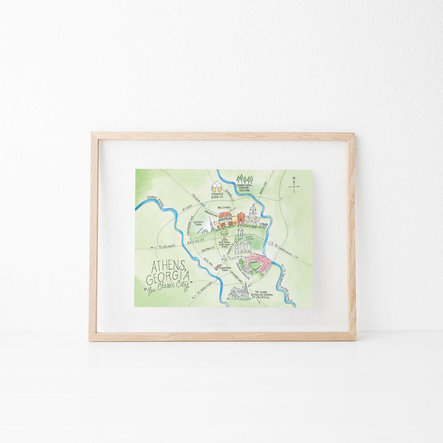 Google Map Of Athens Ga