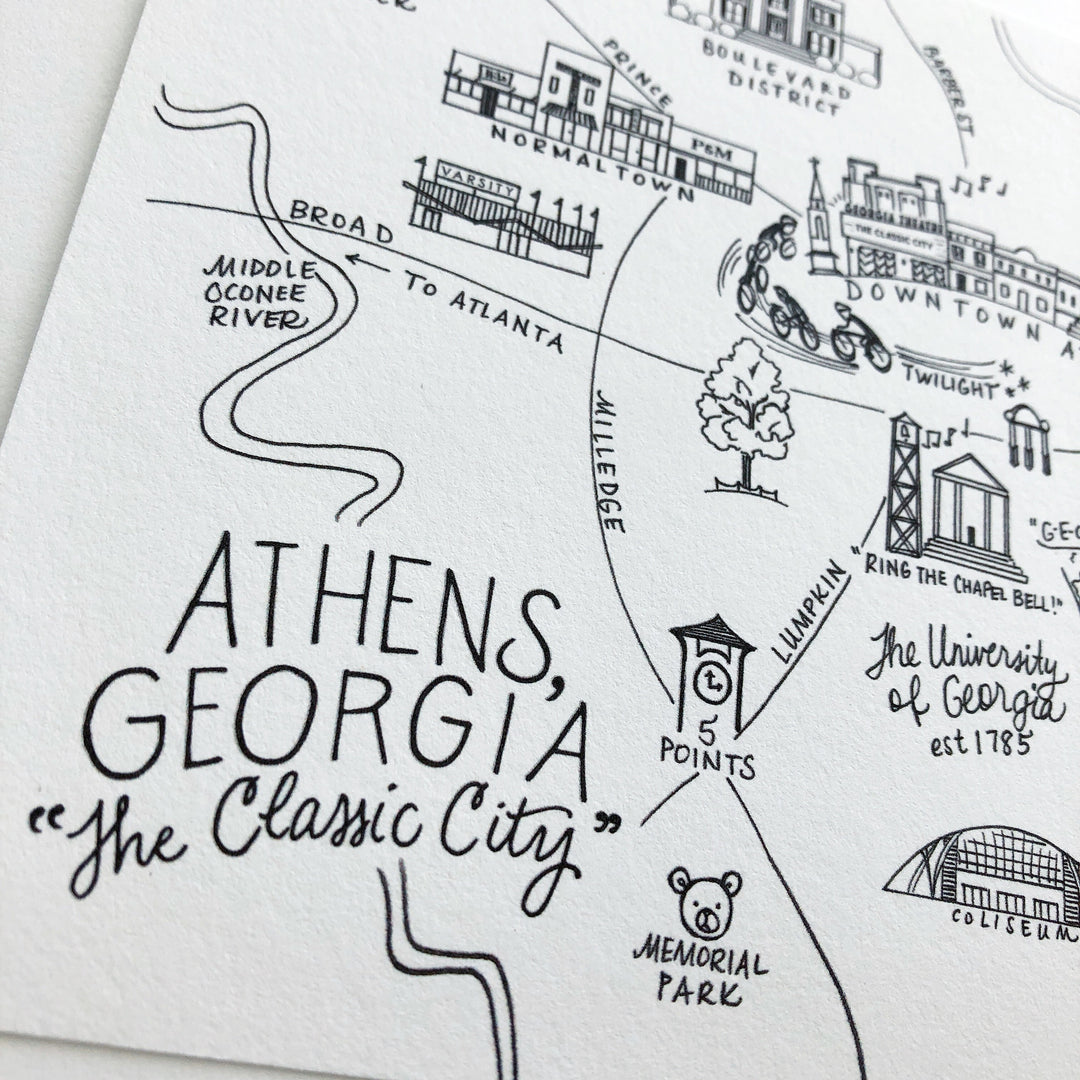 Athens Georgia Map Of Washington
